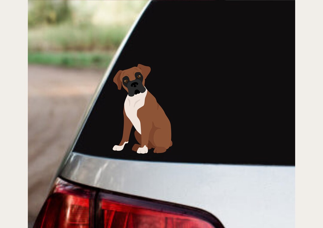 Boxer Breed | Pawsome Doggy Car Decals | Express Your Love for Dogs - Etsy
