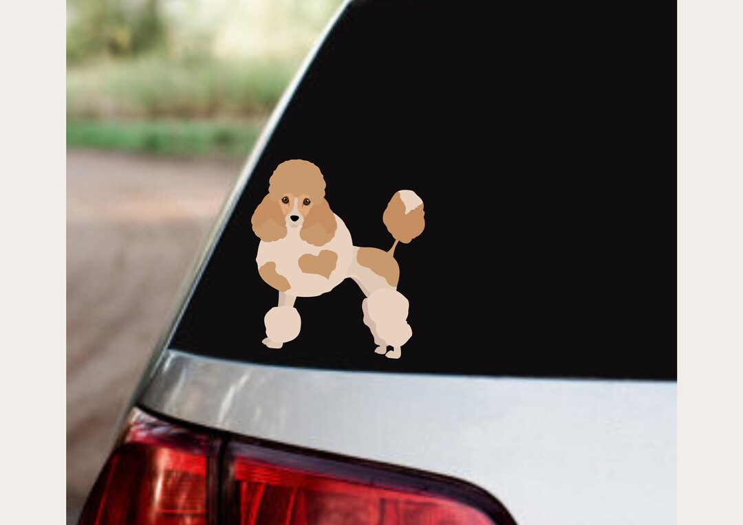Poodle Breed | Pawsome Doggy Car Decals | Express Your Love for Dogs - Etsy