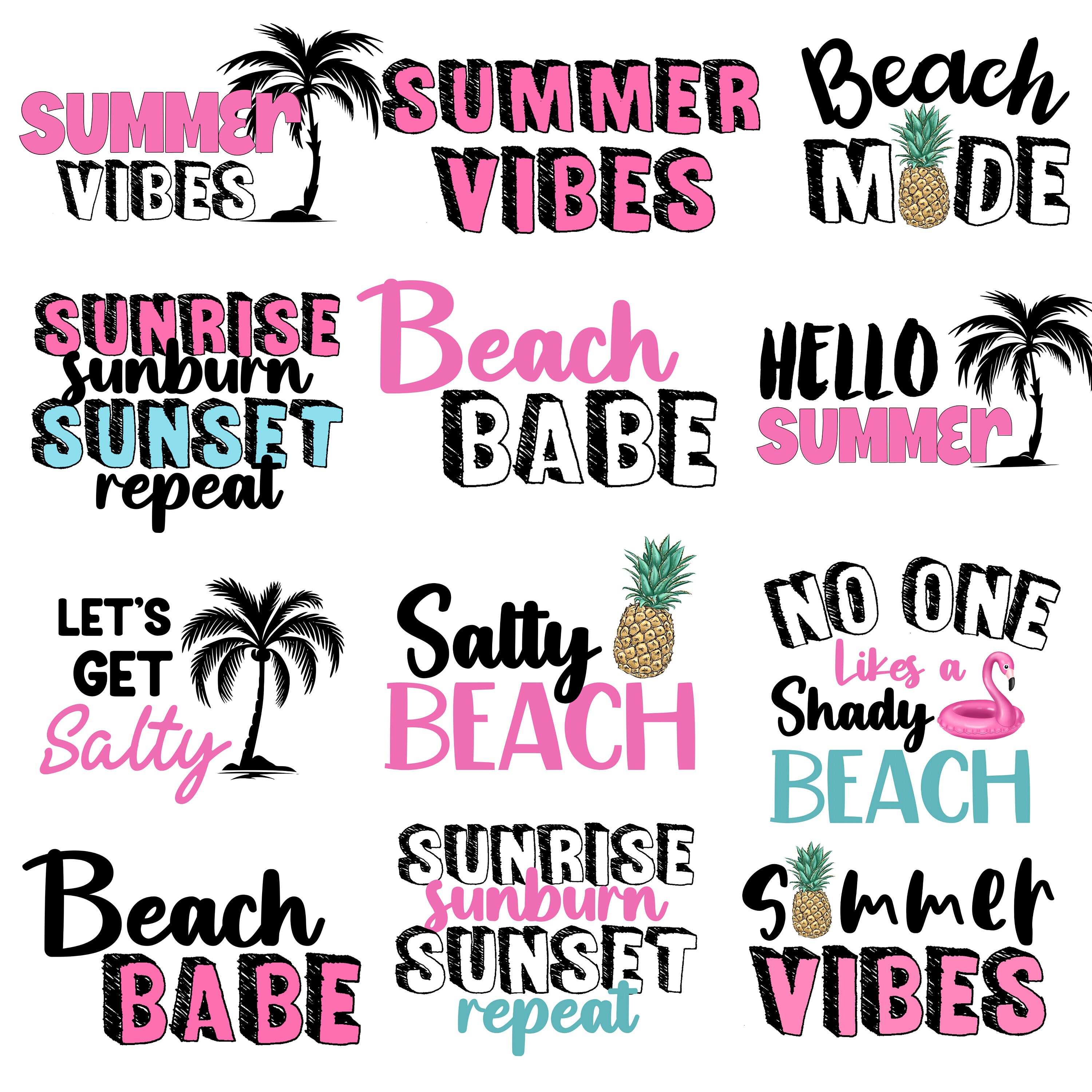 Summer Sublimation Png Bundle Summer Vacation Png Bundle Beach Vacation ...