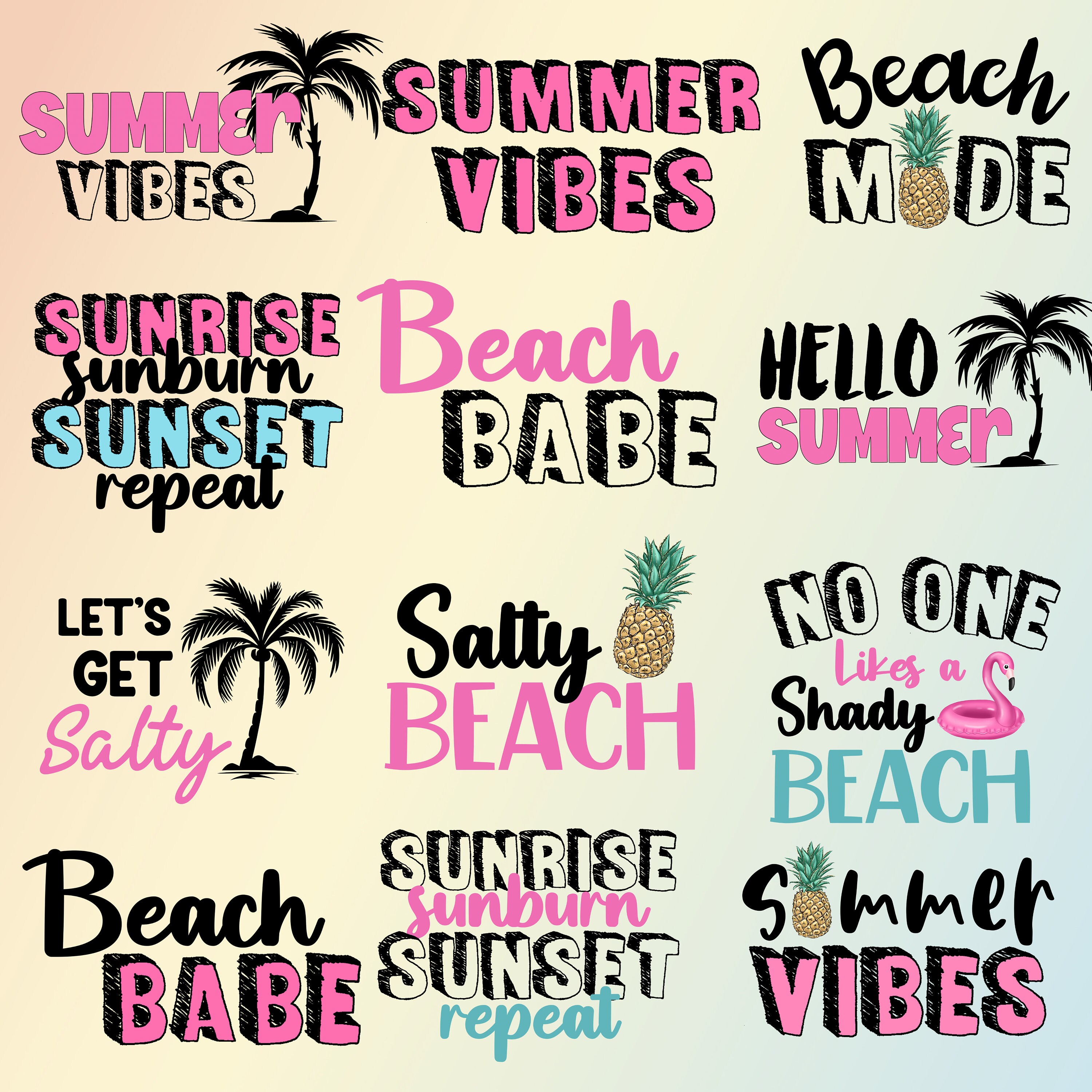 Summer Sublimation Png Bundle Summer Vacation Png Bundle Beach Vacation ...