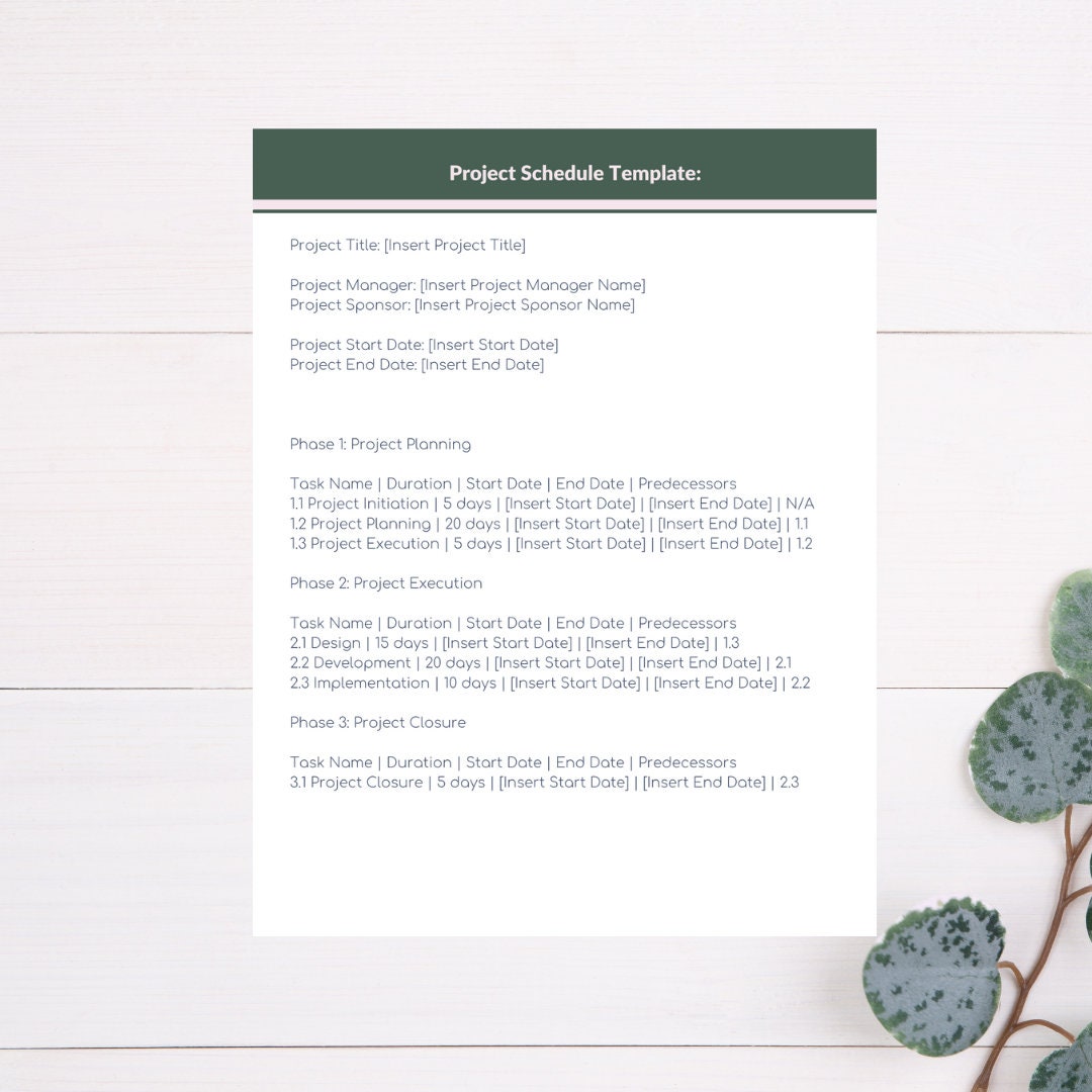 Project Management Templates Bundle | Instant Download | Fully ...