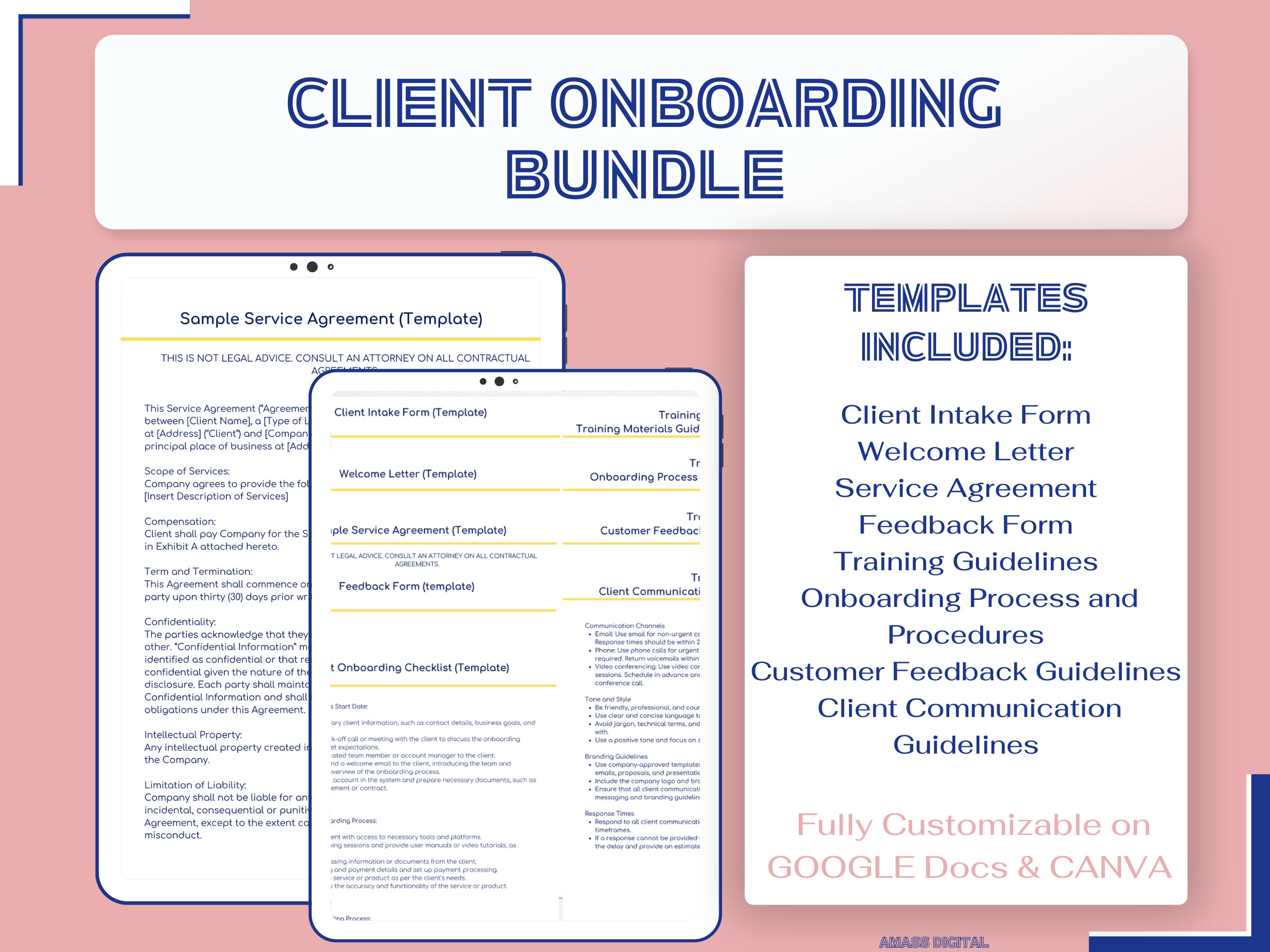 Client Onboarding Templates Bundle | Instant Download | Fully ...