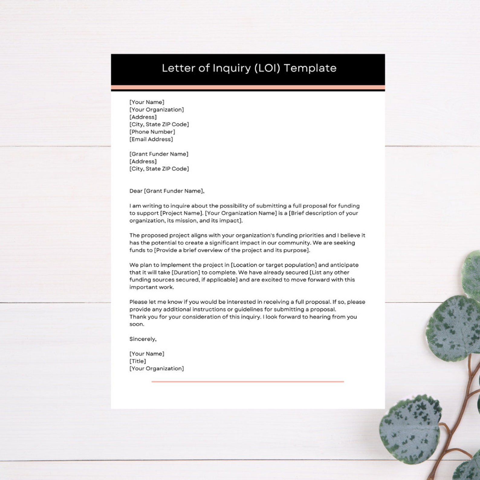 Grant Writing Templates Bundle | Instant Download | Fully Customizable ...