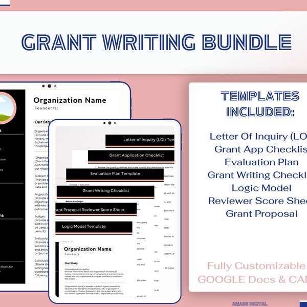 Grant Writing Templates - Etsy Australia