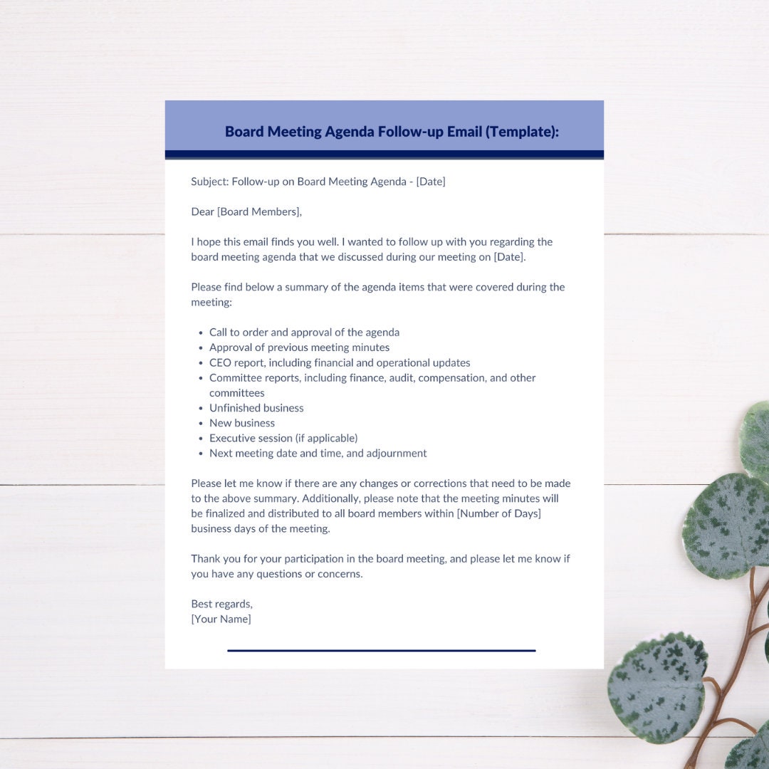 Board Meeting Templates Bundle | Meeting Minutes Template | Instant ...