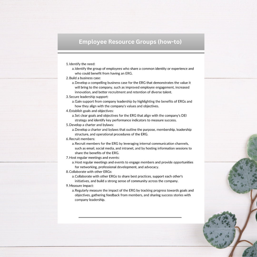 DEI (diversity, Equity, and Inclusion) Templates Bundle | Instant ...