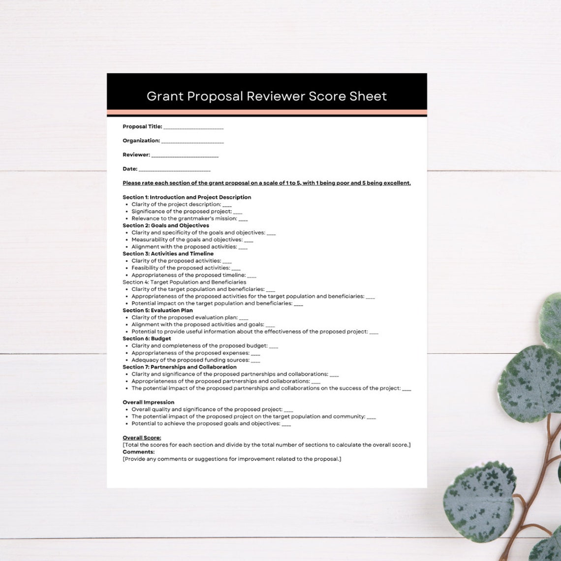 Grant Writing Templates Bundle | Instant Download | Fully Customizable ...