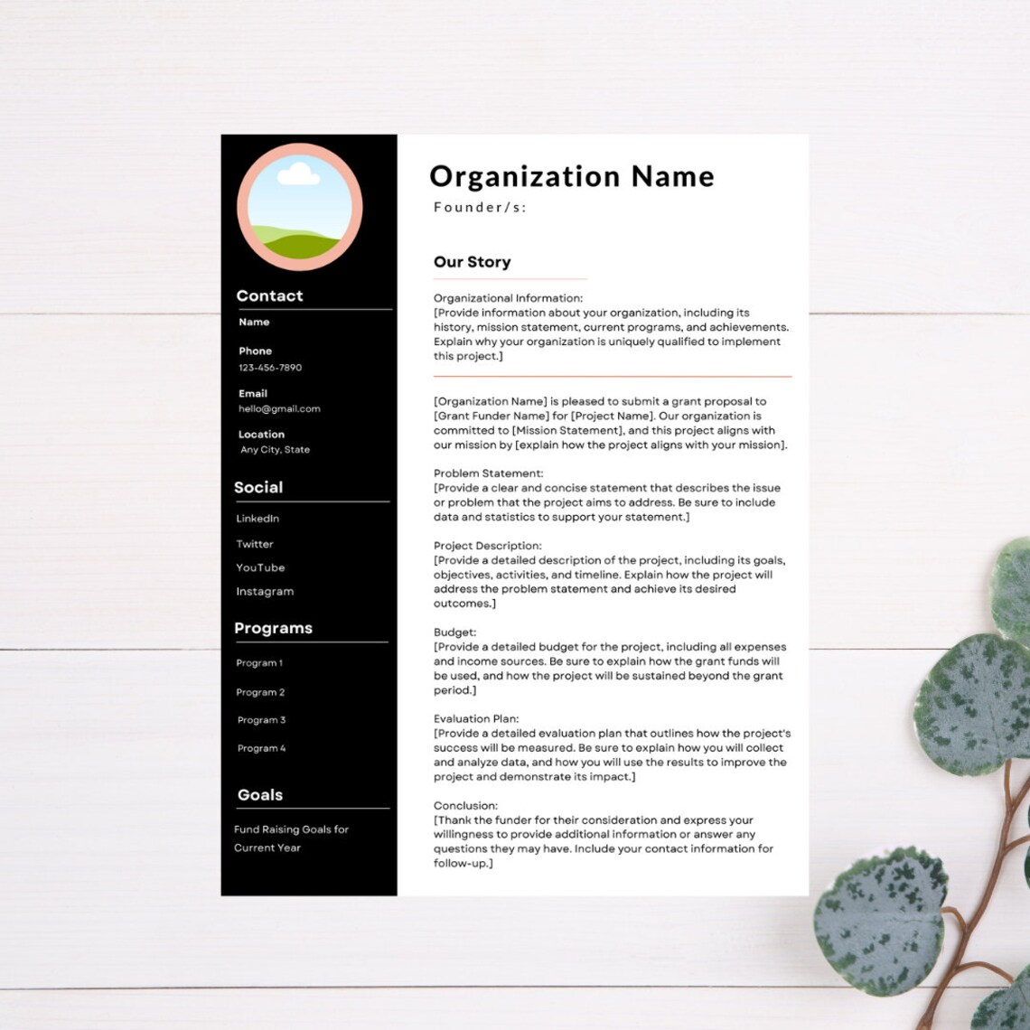 Grant Writing Templates Bundle | Instant Download | Fully Customizable ...