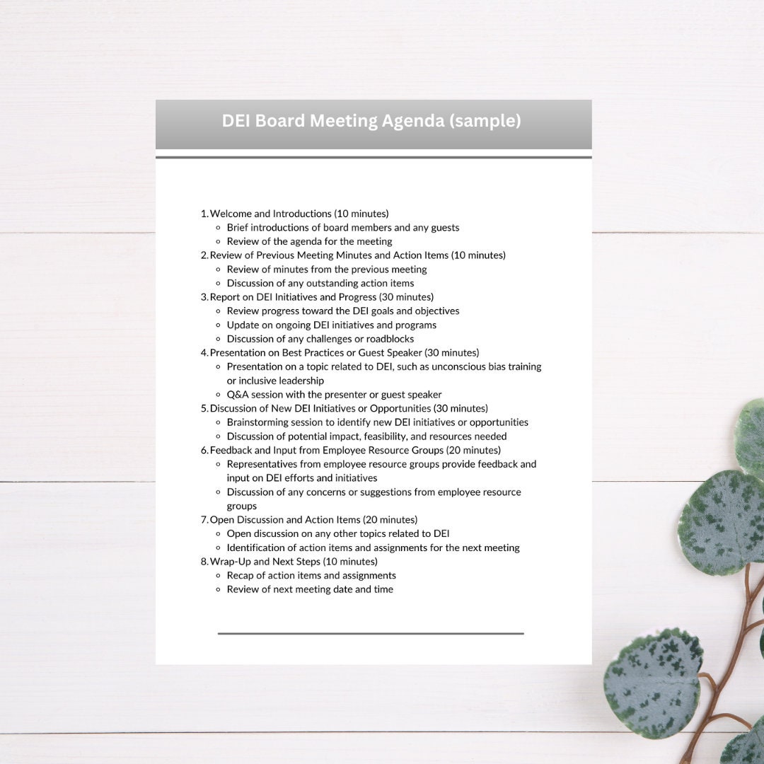 DEI (diversity, Equity, and Inclusion) Templates Bundle | Instant ...