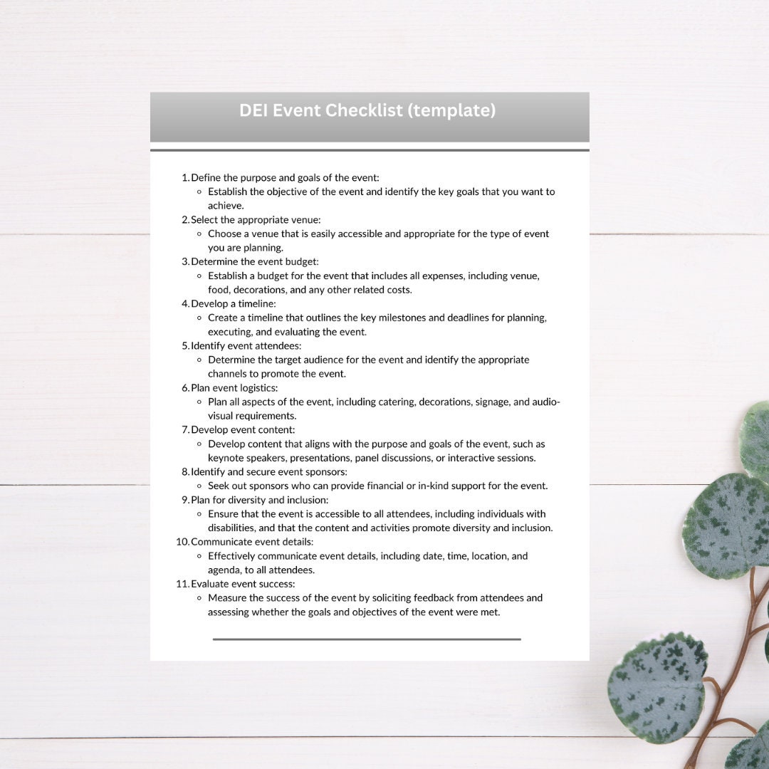 DEI (diversity, Equity, and Inclusion) Templates Bundle | Instant ...