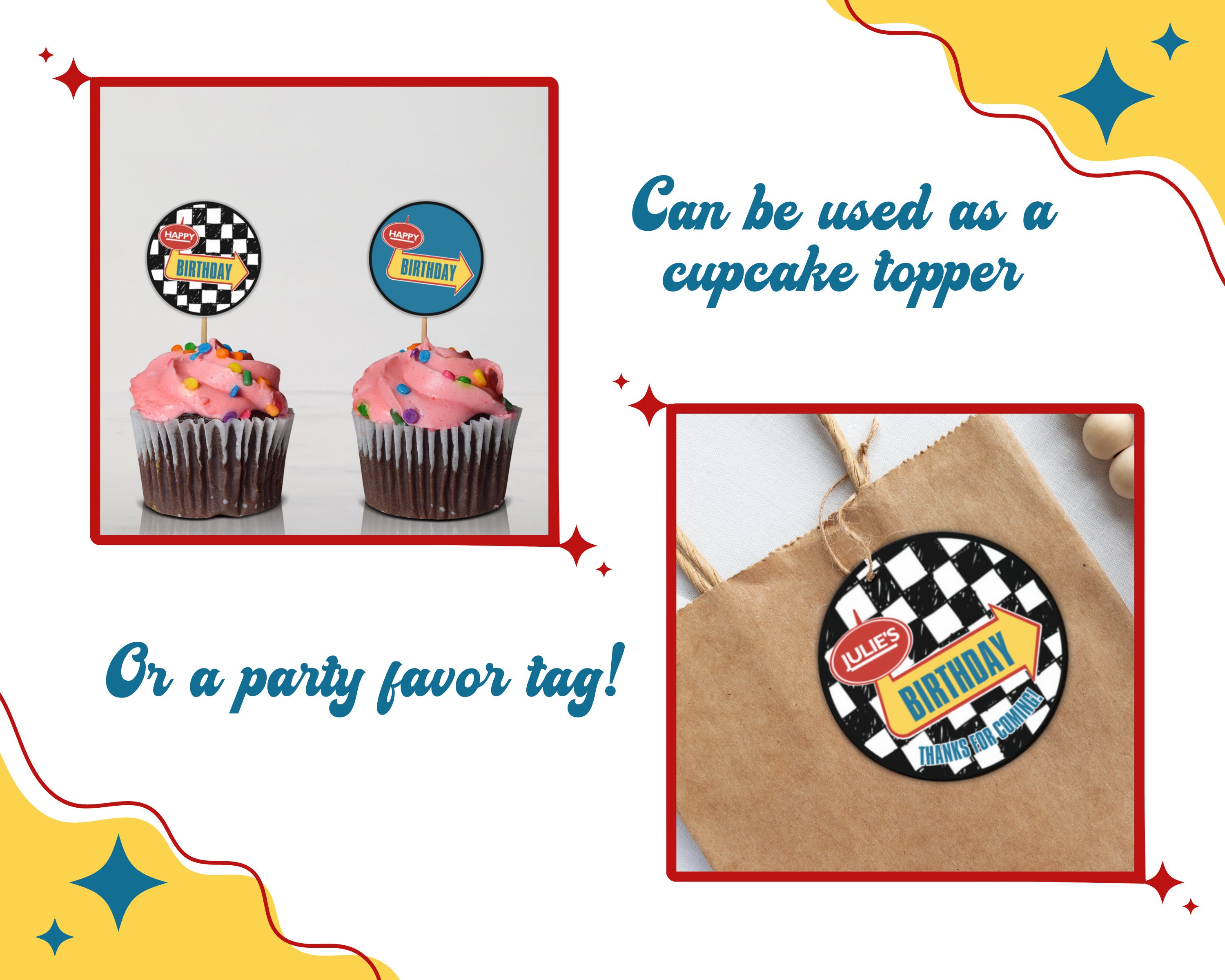 Warped Tour Birthday | Cupcake Toppers | Warped Tour | Cupcake ...