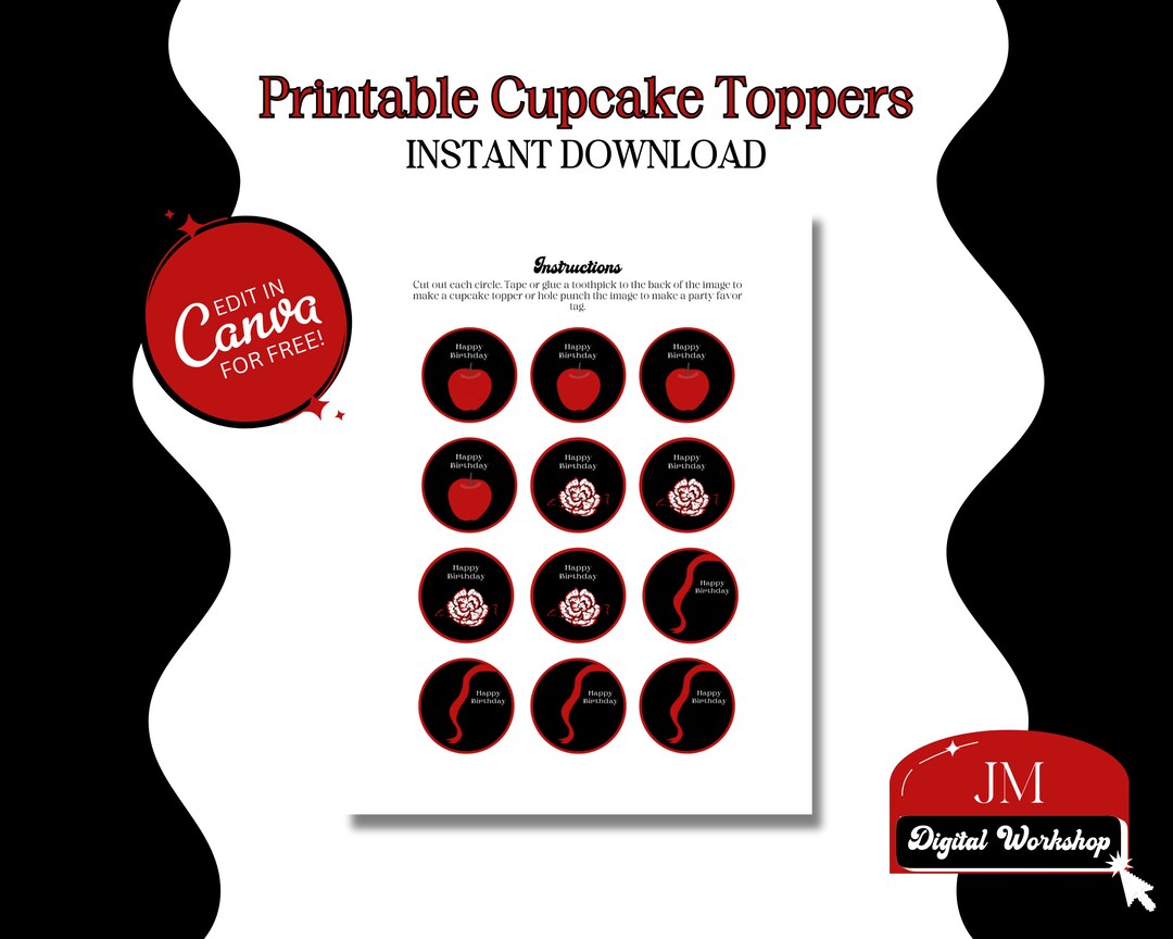 Twilight Cupcake Toppers Twilight Book Set Cupcake Decorations Twilight ...