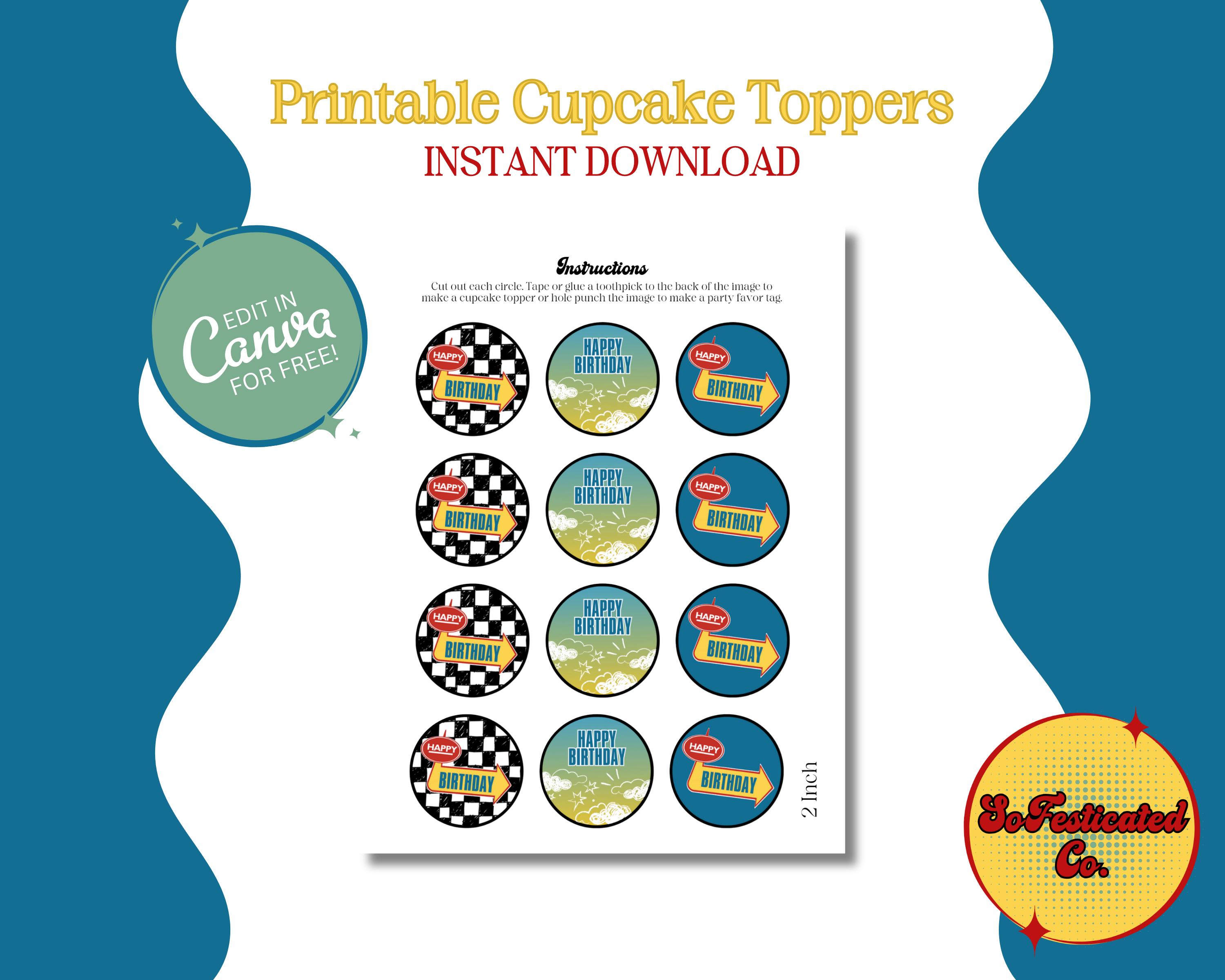Warped Tour Birthday | Cupcake Toppers | Warped Tour | Cupcake ...