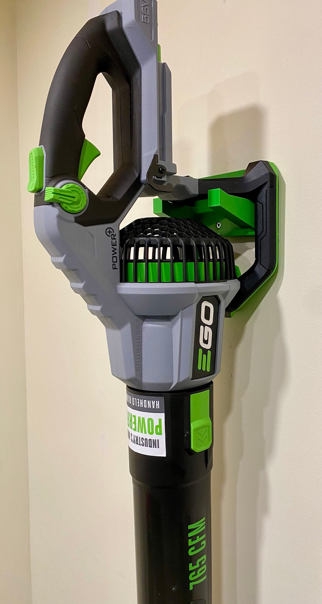 EGO 765 CFM Leaf Blower Wall Hanger, Mount, Bracket, Custom 3D Printed ...