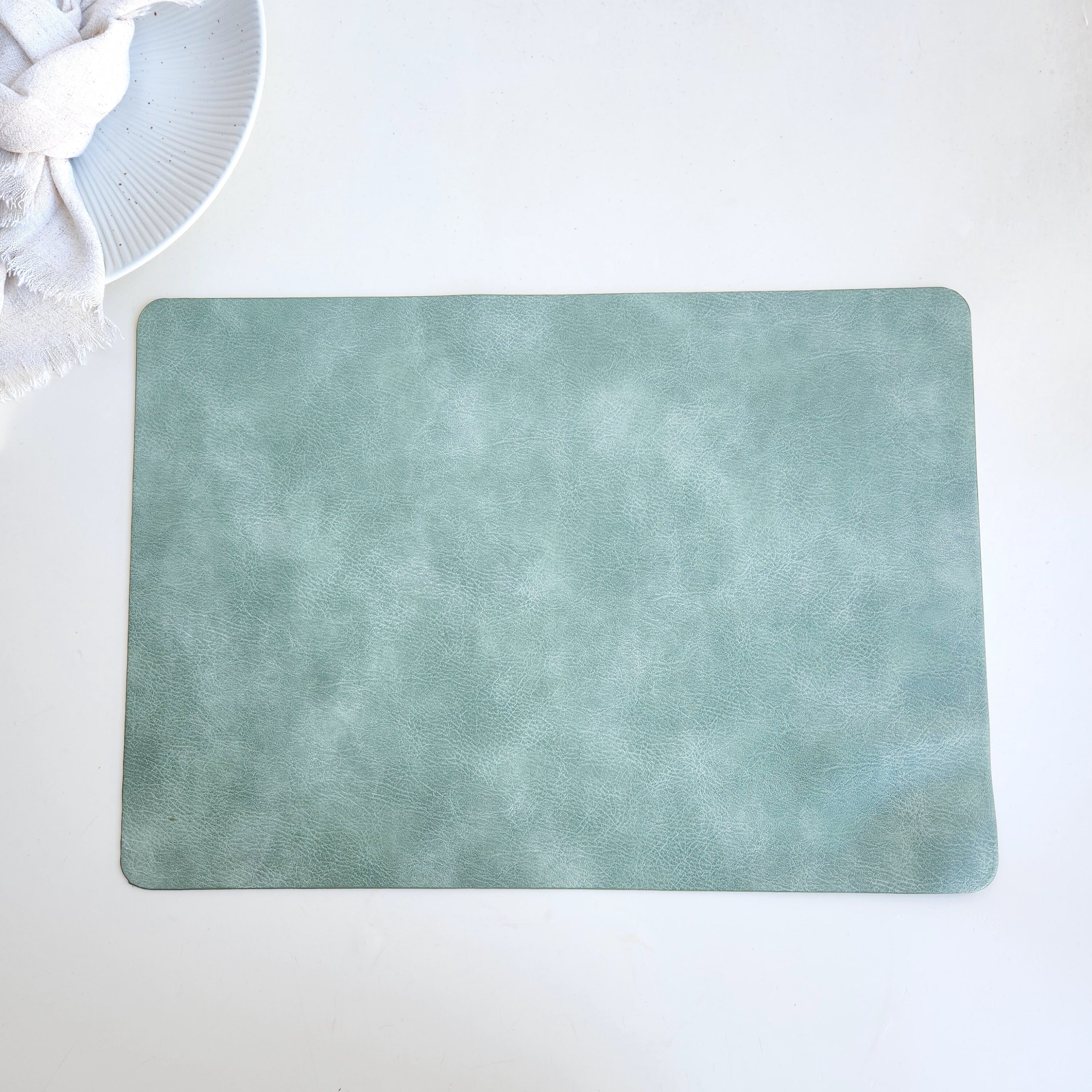 Modern Table Placemats, PU Leather Table Mats, Rectangle Placemats ...