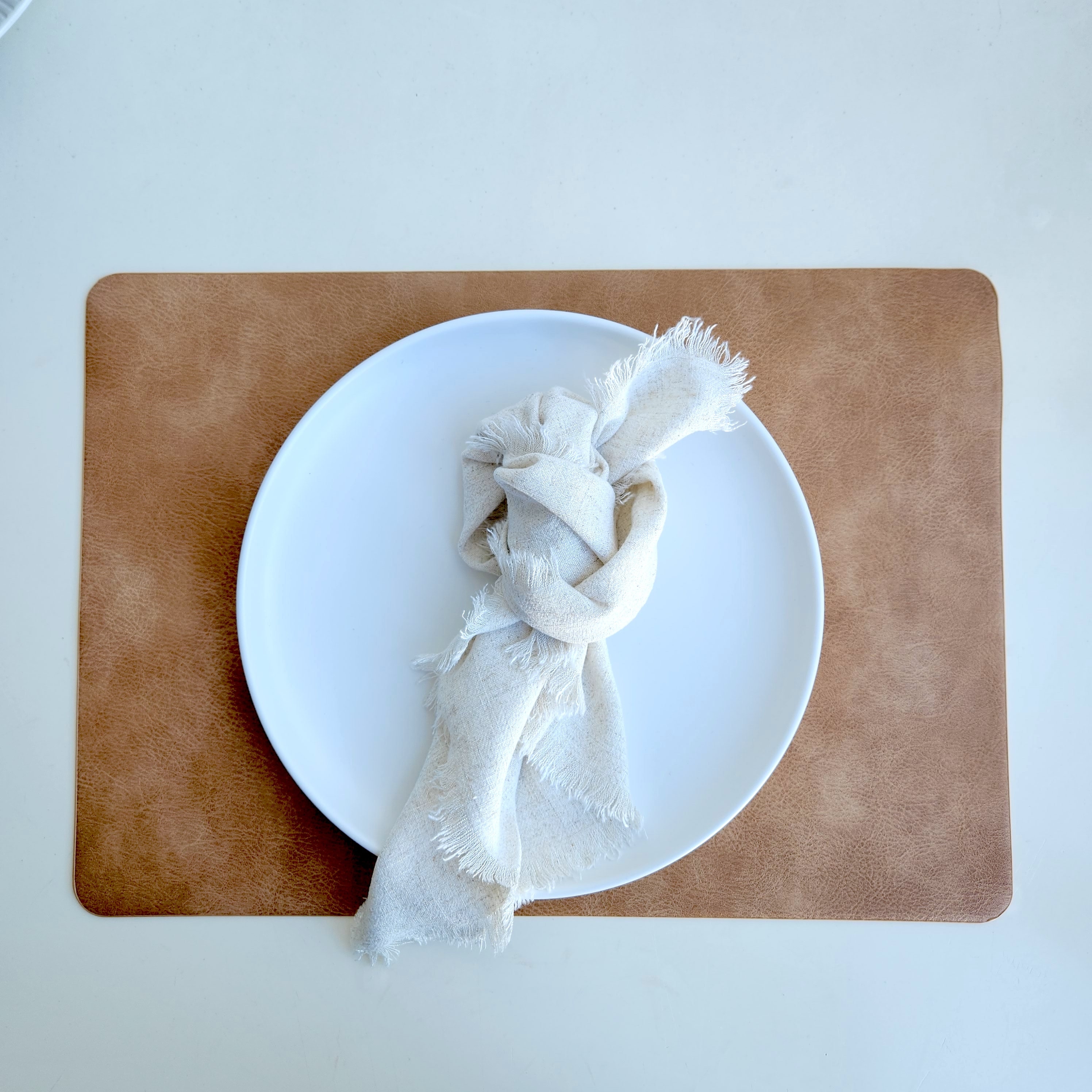 Modern Table Placemats, PU Leather Table Mats, Rectangle Placemats ...