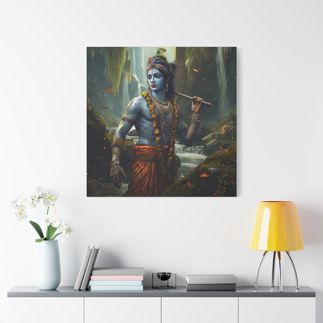 Lord Krishnadivine Krishna Meditation Art Home Decor - Etsy