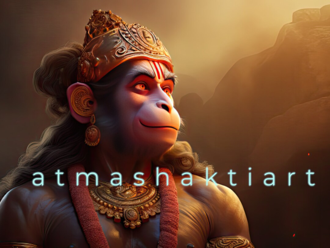Lord Hanuman Divine Picture | Blessed Art | Home Decor | Landscape ...