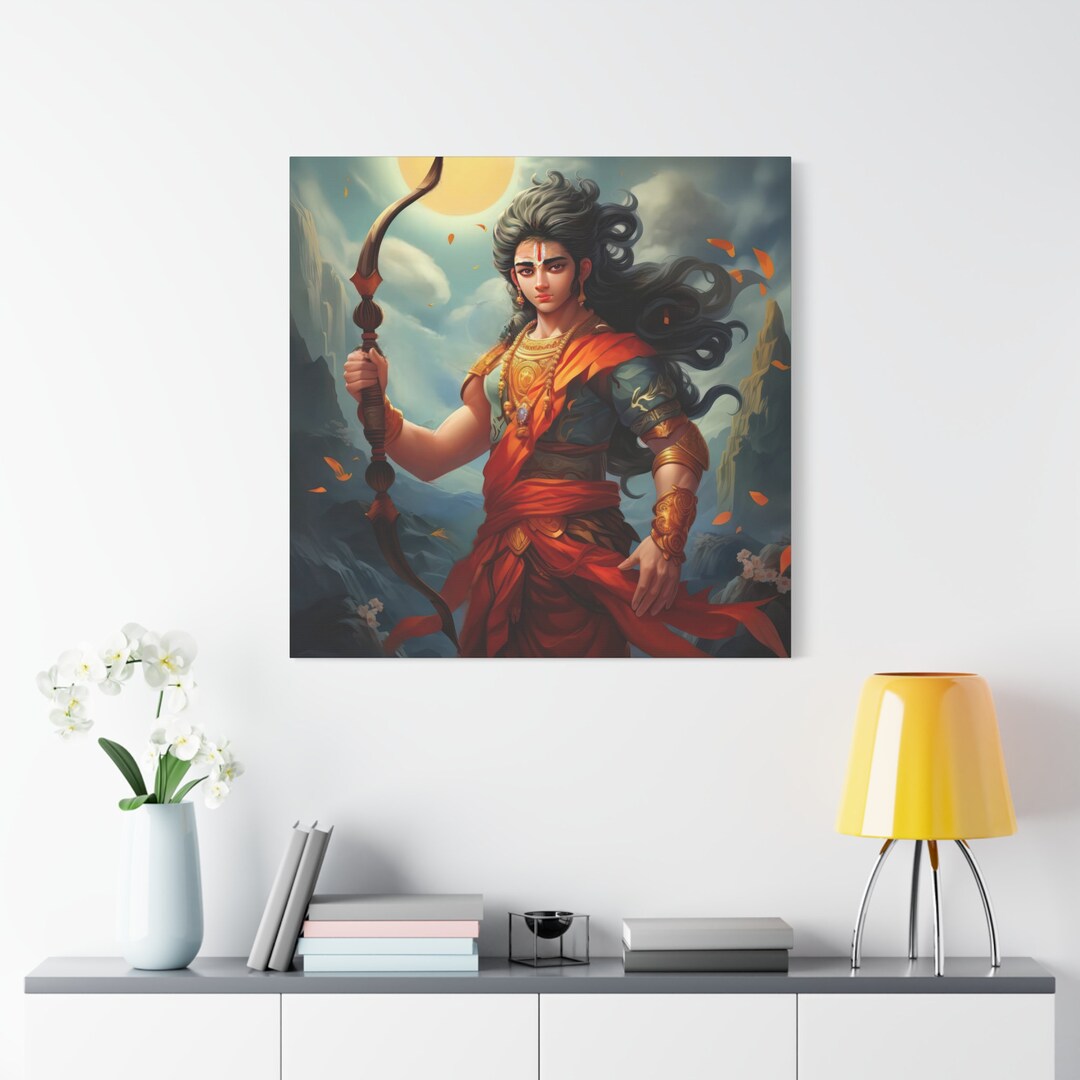 Lord Ram Ramayana Prabhu Ram Divine Art Home Decor - Etsy
