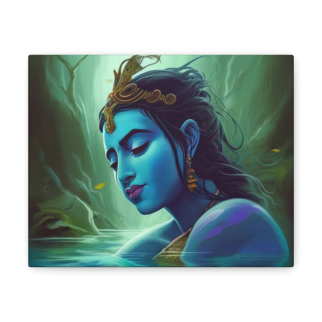 Divine Lord Krishna Lord Krishna Art Lord Krishna Painting - Etsy