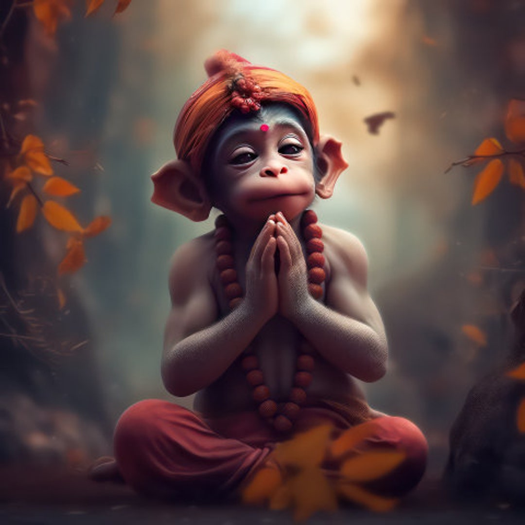 Lord Hanuman digital Art Instant Download Hanuman - Etsy