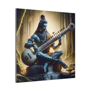 Lord Shiva Playing Sitar , Divine Art , Lucky Art , Lord Shiva, Sitar ...