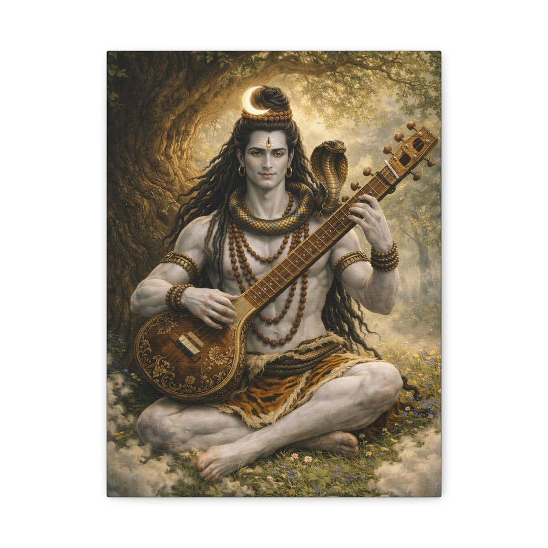 Lord Shiva Playing Sitar , Divine Art , Lucky Art , Lord Shiva, Sitar ...