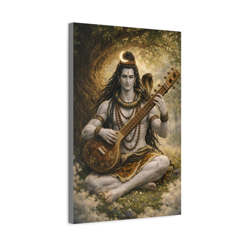 Lord Shiva Playing Sitar , Divine Art , Lucky Art , Lord Shiva, Sitar ...