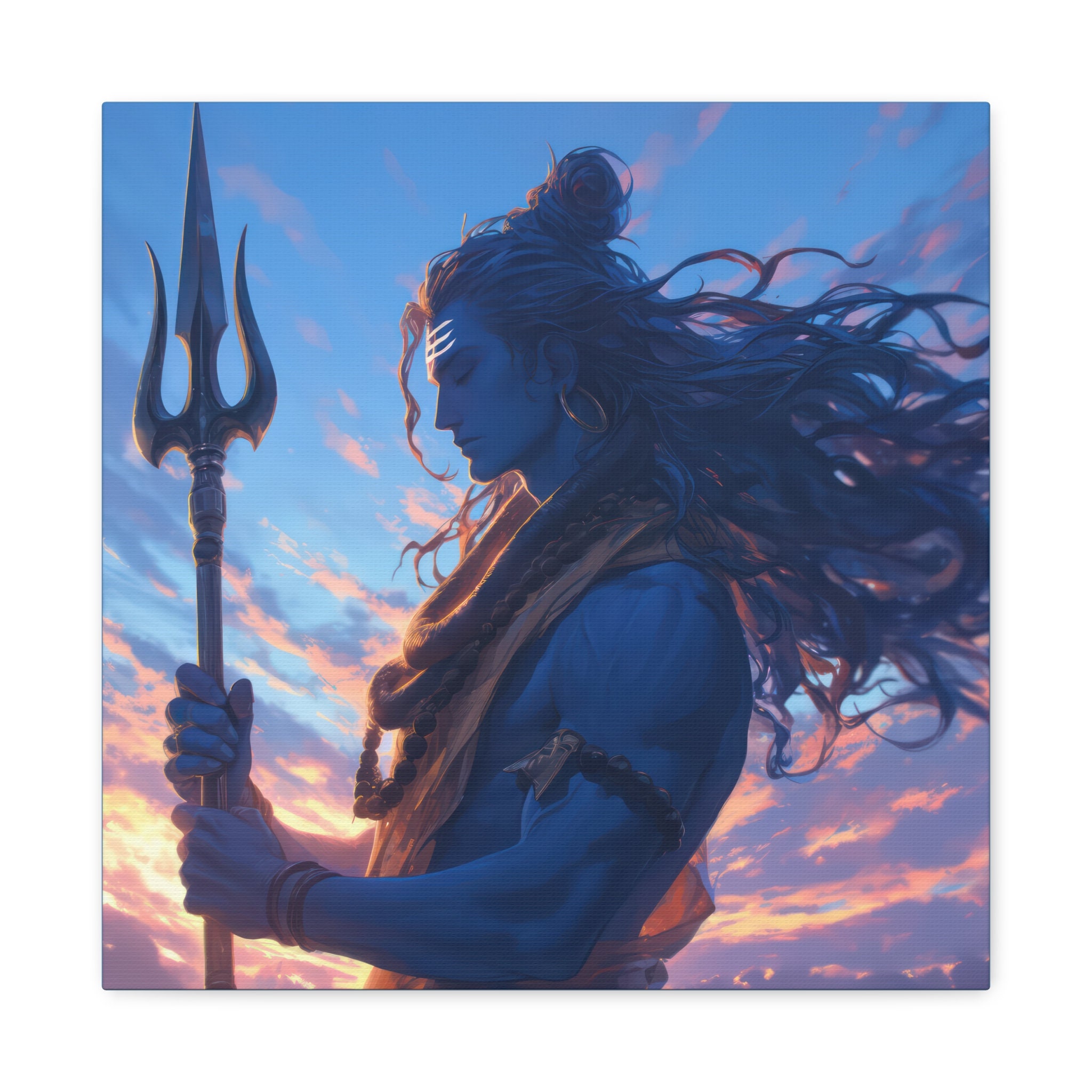 Lord Shiva , Canvas Art , Home Décor, Wall Art , Peaceful Art , Shiva ...