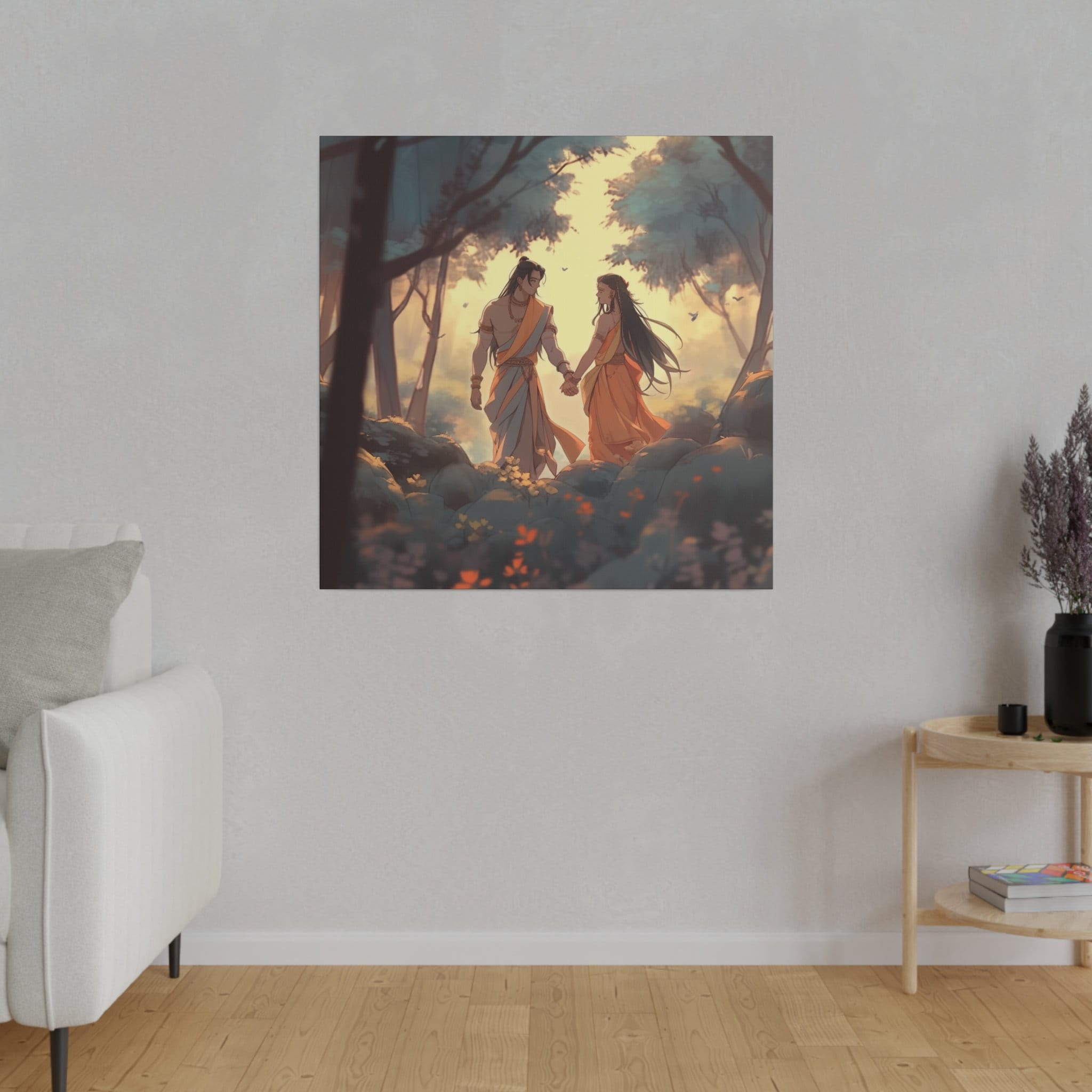 Lord Rama and Goddess Sita , Lord Ram , Goddess Sita , Scene From ...