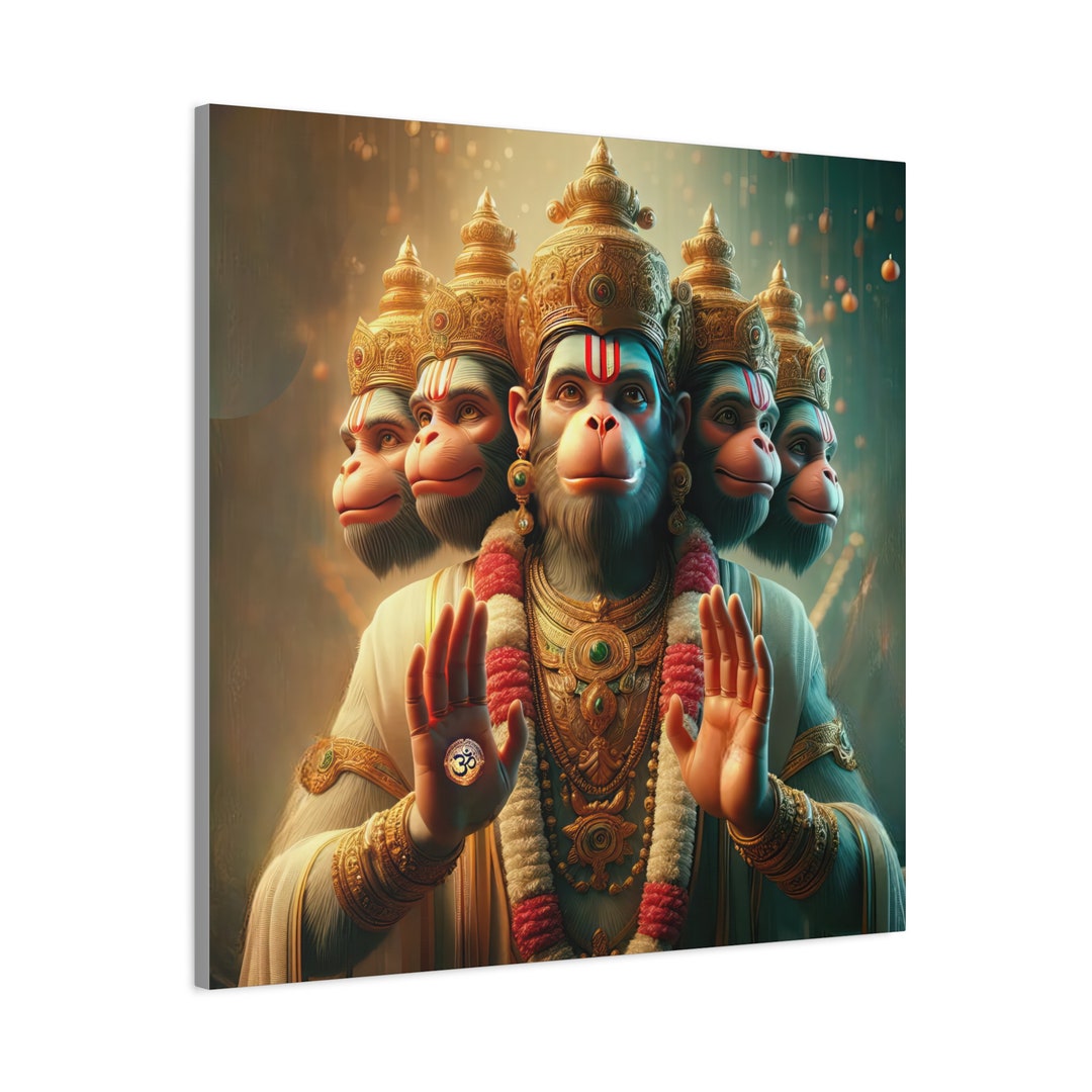 Lord Hanuman , Five Faces , Divine Lord Hanuman , Home Decor, Wall Art ...