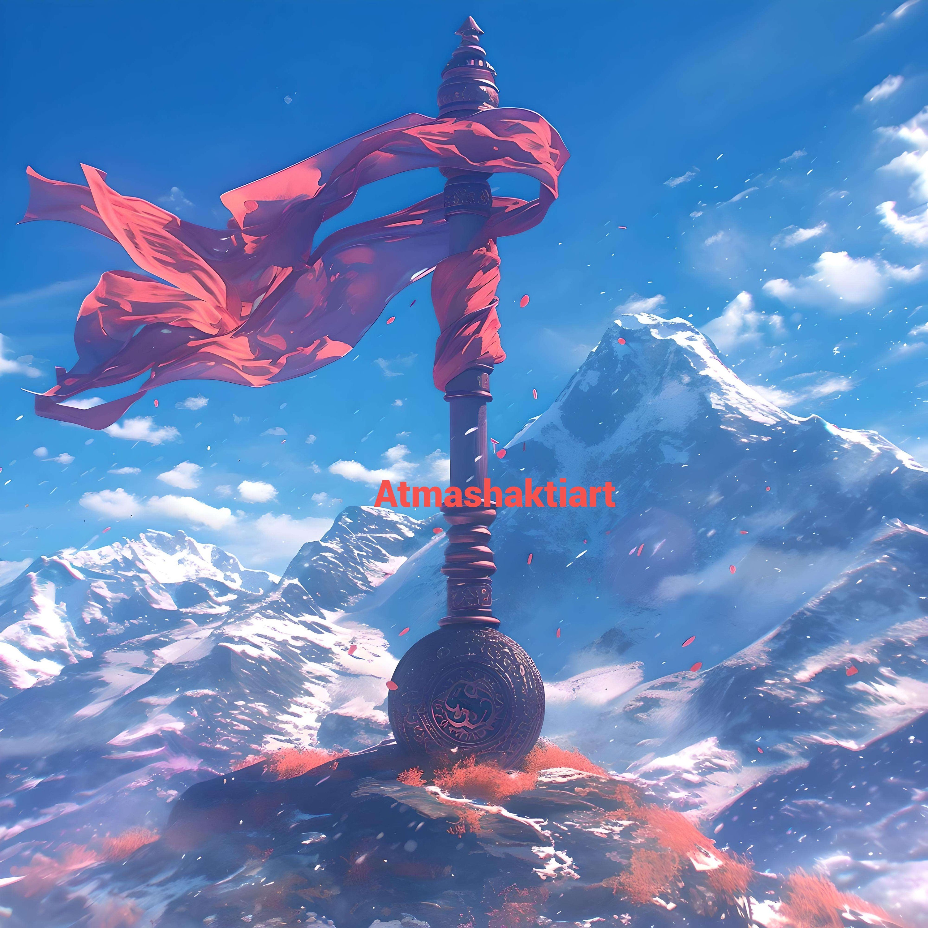 Lord Hanuman Mace | Gada in Himalayas | Prosperity | Divine God ...