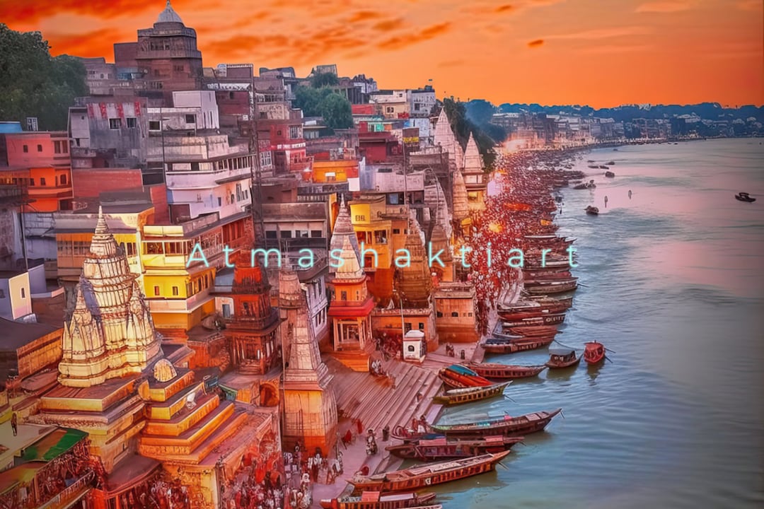 Ancient Indian City Banaras | Cities |digital Art | Banaras | Kashi ...