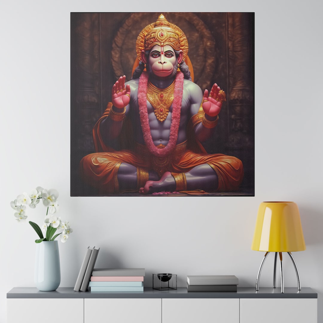 Lord Hanuman the Divine God , Hanuman Painting, Lord Hanuman Poster ...