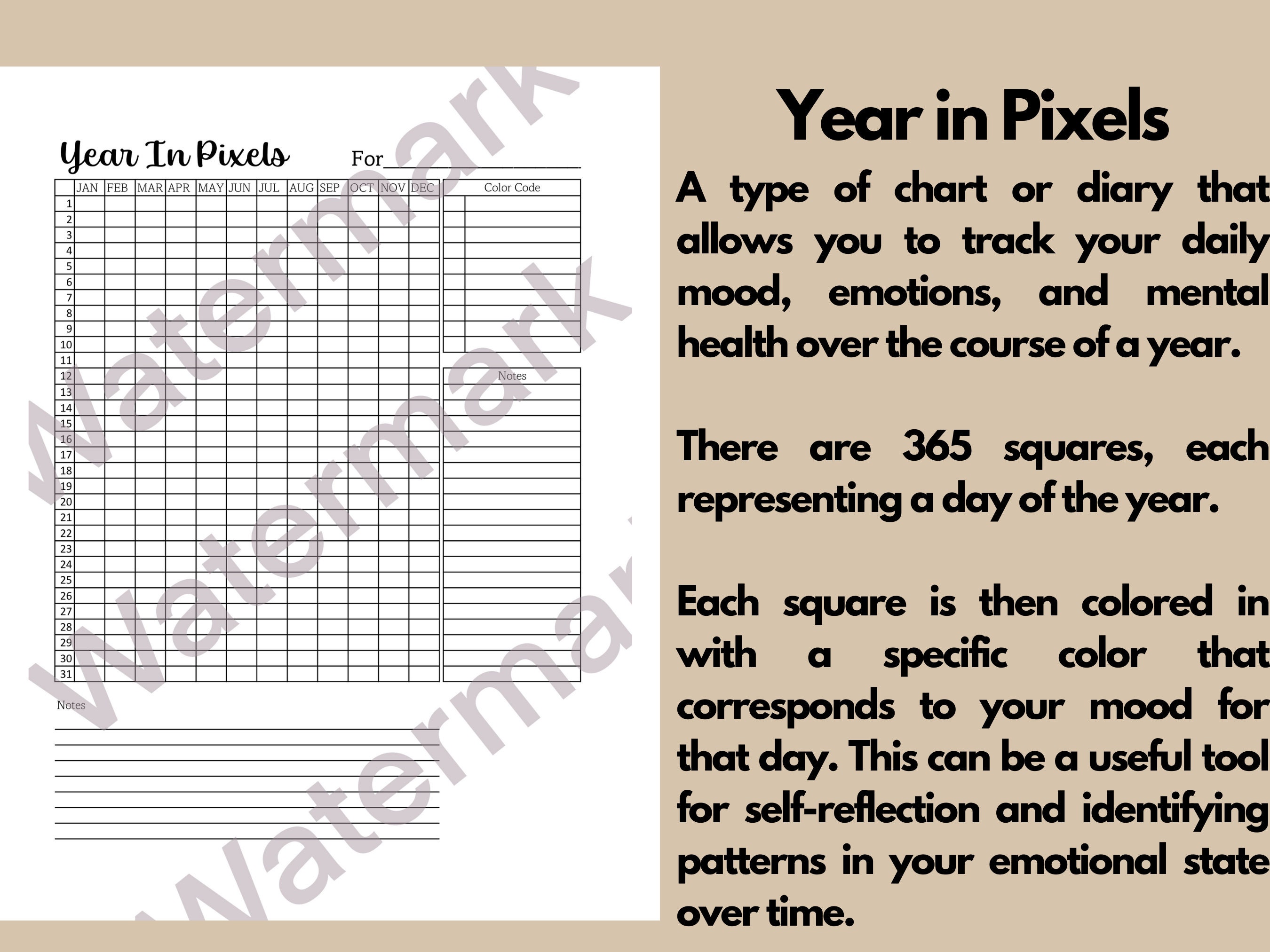 Year in Pixels - Etsy
