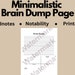 Brain Dump Page - Etsy