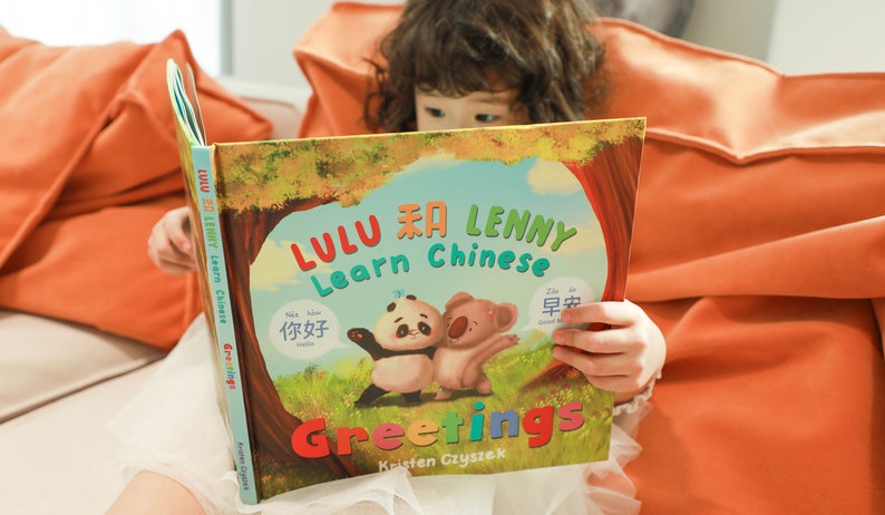 Lulu and Lenny Learn Chinese Greetings - Learn Chinese Children’s Book - Bi-lingual Book - Learn ...