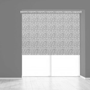 Rounded Lines Pattern Printed Roller Shades Blackout Rounded - Etsy