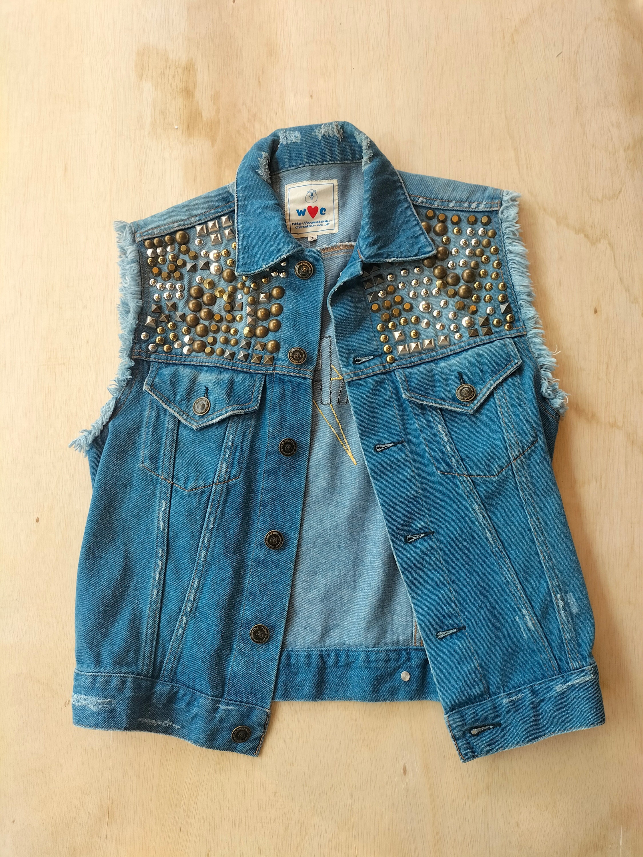 Vintage Wakatsuki Chinatsu Denim Vest - Etsy