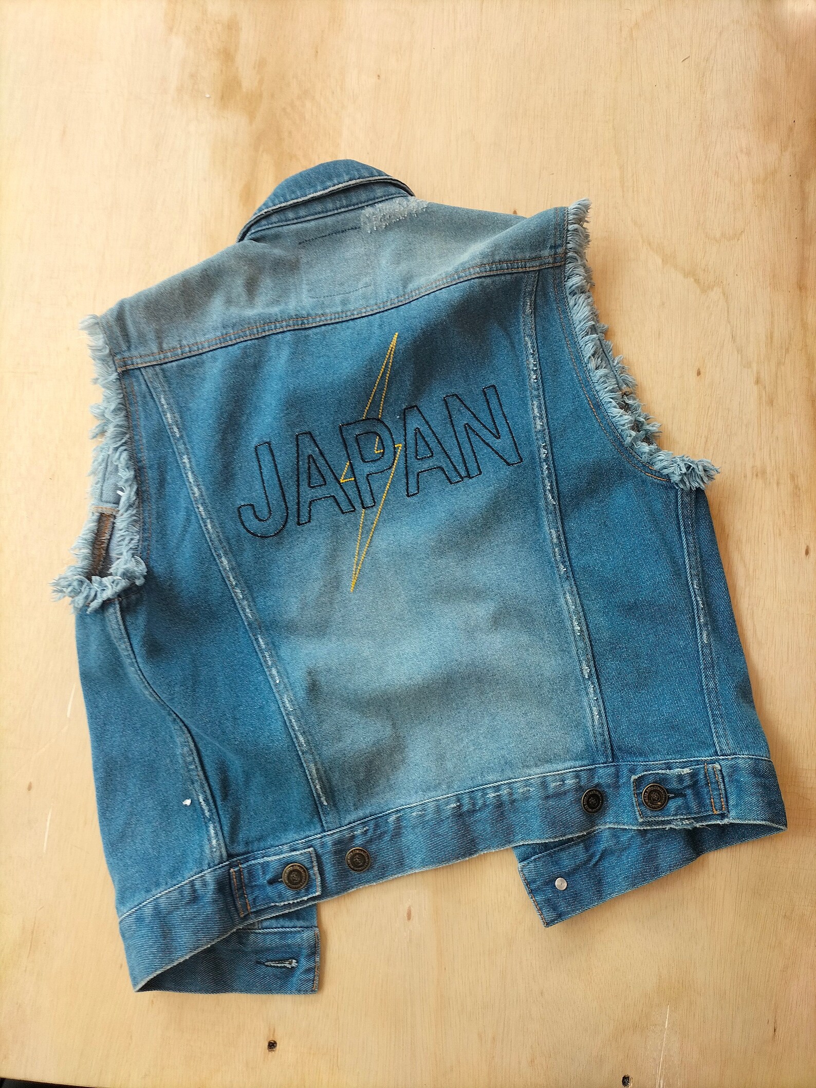 Vintage Wakatsuki Chinatsu Denim Vest - Etsy