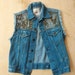 Vintage Wakatsuki Chinatsu Denim Vest - Etsy
