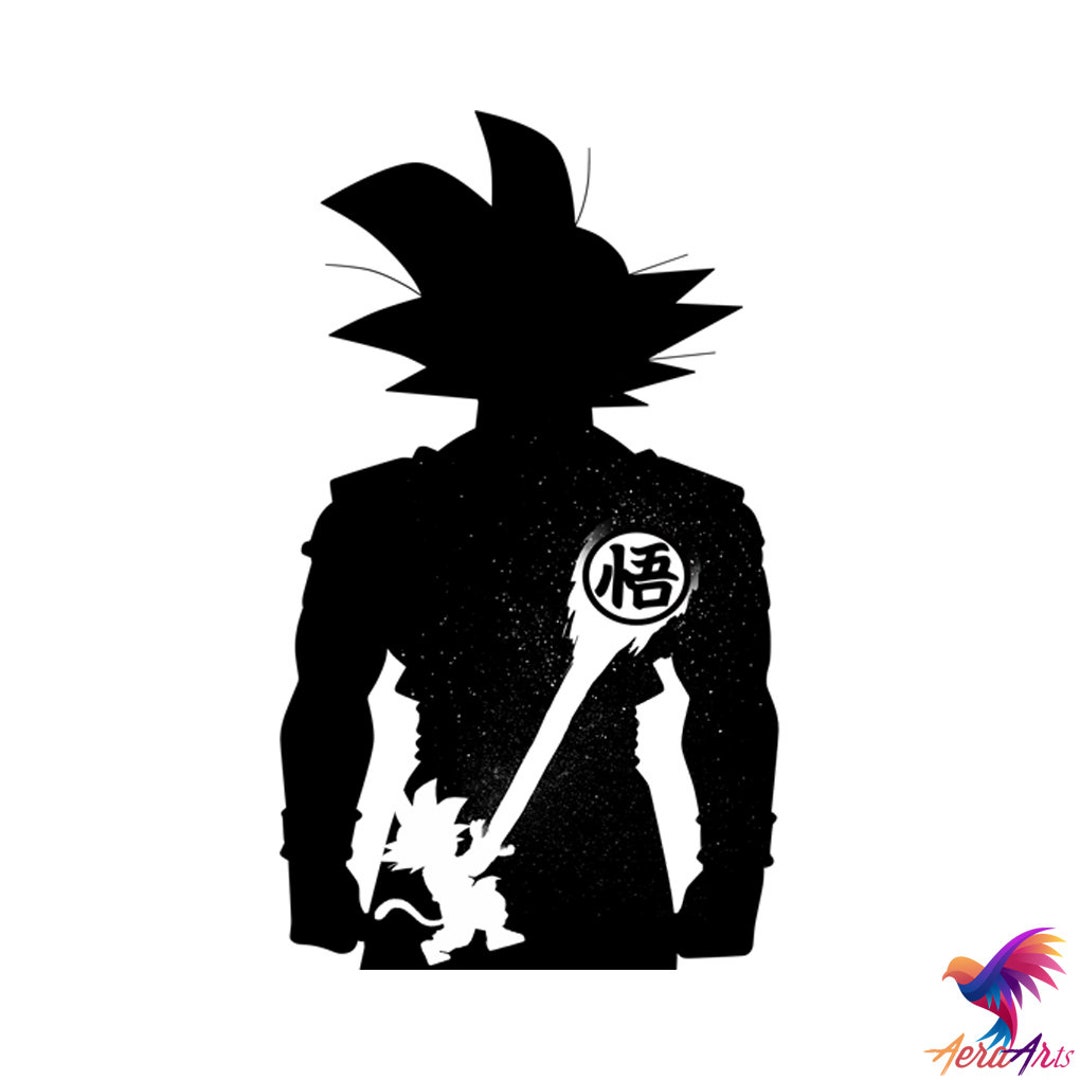 Goku Wall Decal Vinyl PNG Goku Wall Decal Vinyl SVG Goku - Etsy