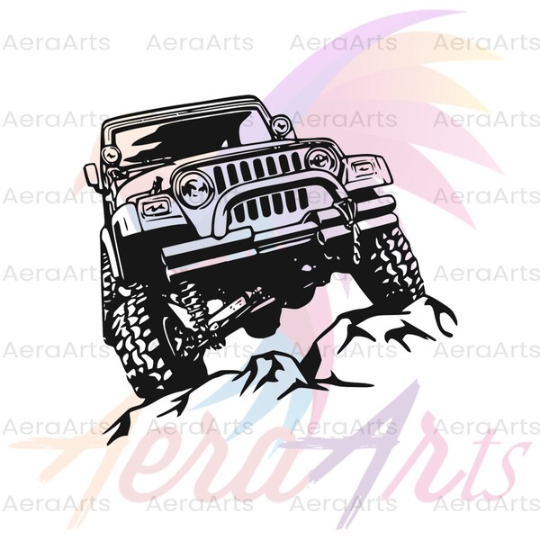 Jeep Mountain Svg - Etsy