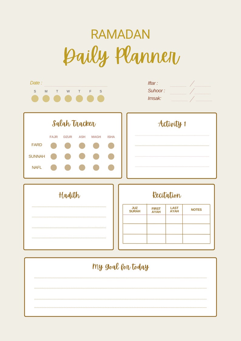 2023 Ramadan Journal and Planner - Etsy