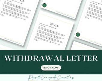 School Withdrawal Letter Template, Withdrawal Letter Template, School ...