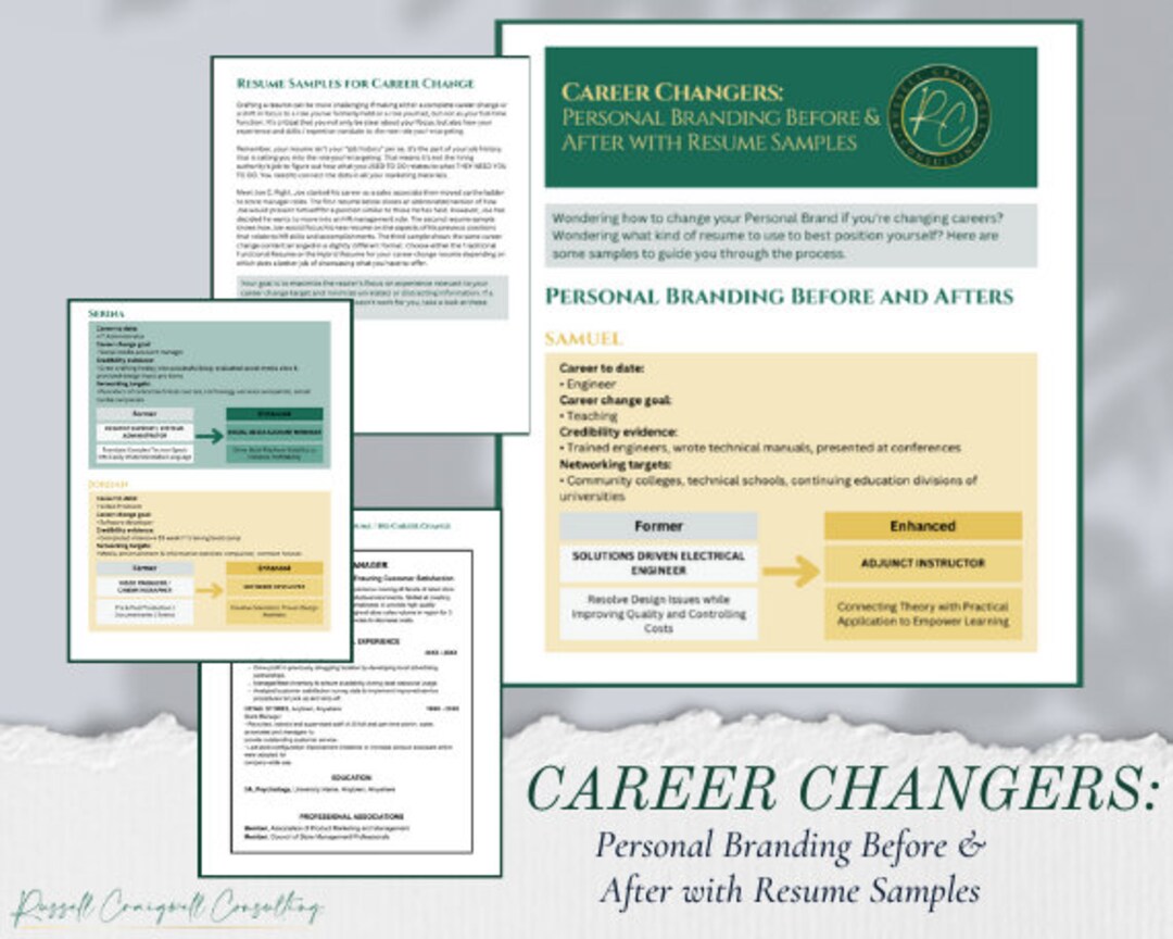Personal Branding – Sample Resumes - Etsy