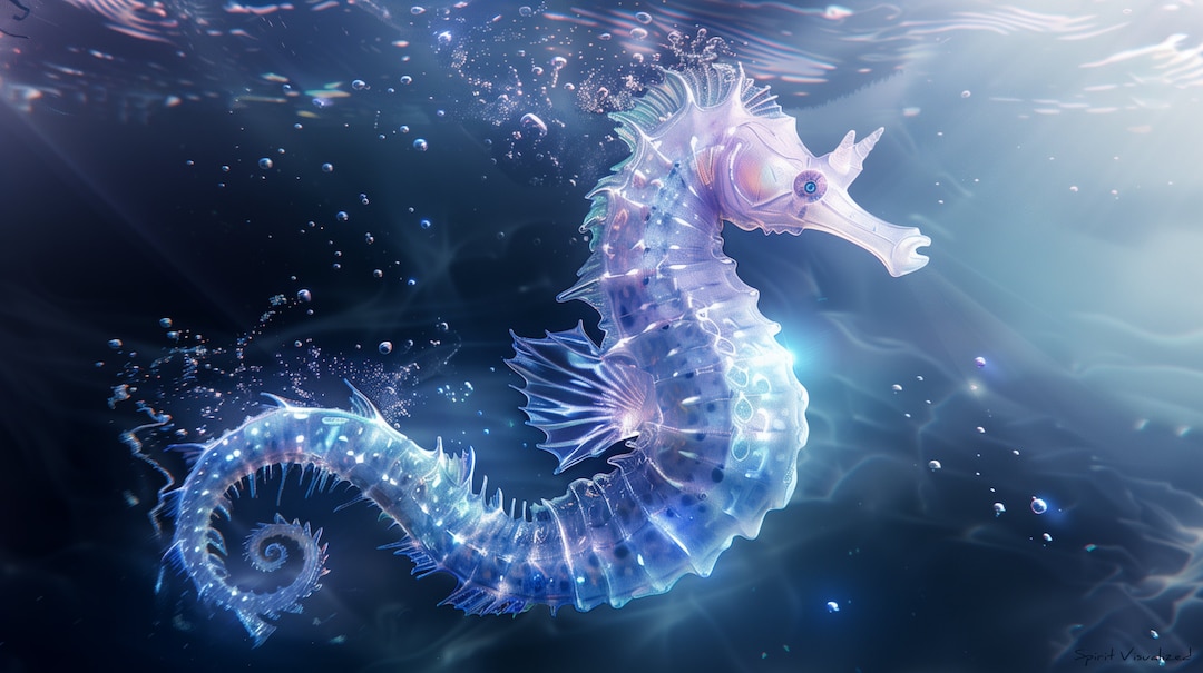 Spirit Animal Seahorse, Digital Download, Spiritual Art, Beautiful ...