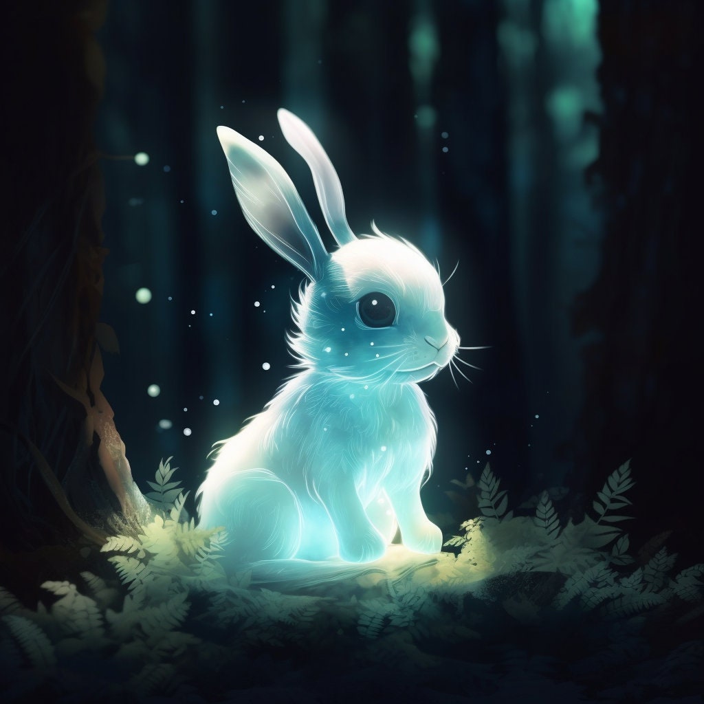 Spirit Animal Rabbit, Digital Download, Spiritual Art, Beautiful Baby ...
