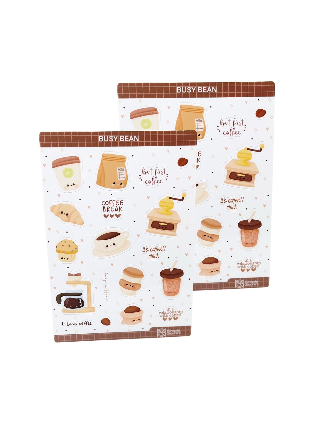 Sticker Sheet Coffee Break Stickers Planner Stickers scrapbook Stickers ...