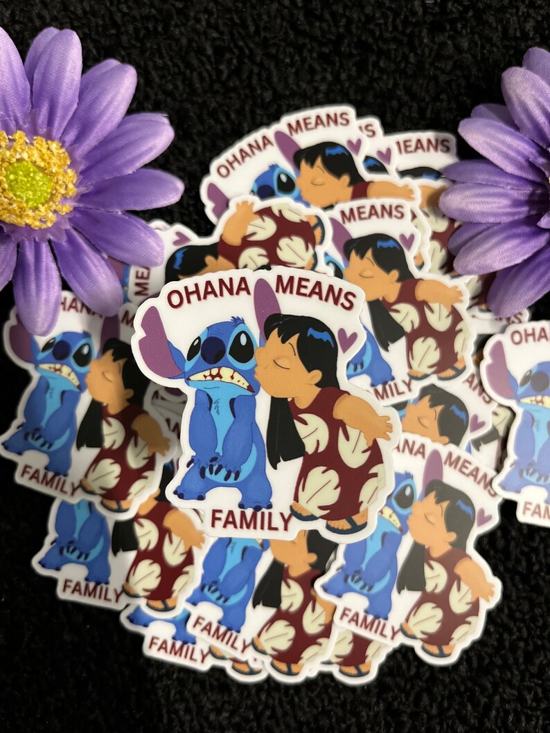 Lilo and Stitch Sticker | Ohana Means Family, Disney Decal - Etsy